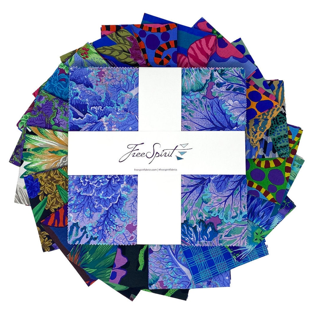 Kaffe Fassett 10 Square Pack layer Cake / 10 Charm in 2023 Cool by ...