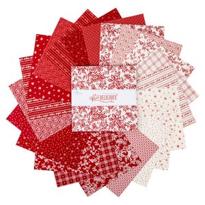 Red Delicious 10" Square Pack (layer Cake / 10" Stacker) by Riley Blake Designs for Riley Blake ...