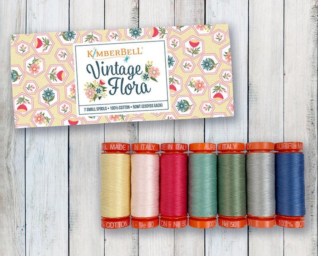 Vintage Flora Thread Set | KC50VF7 | Aurifil Thread | Threadset - Etsy