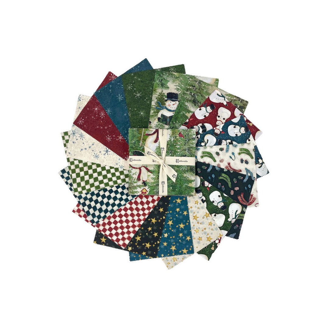 Snovalley 5 Square Pack charm Pack by Dan Dipaolo for Clothworks sq0424 ...