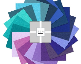 Fusions 10 Square Pack layer Cake / Ten Square in Jewel Colorstory by ...