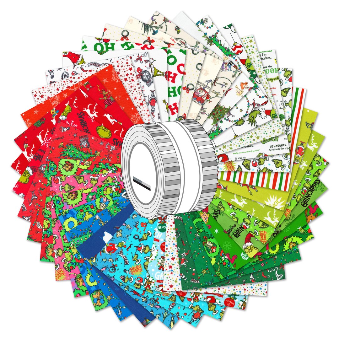 How the Grinch Stole Christmas 2.5" Strip Roll (jelly Roll / Roll Up ...