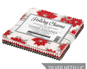 Holiday Flourish 14 5 Square Pack charm Pack / Charm Square in Holiday ...