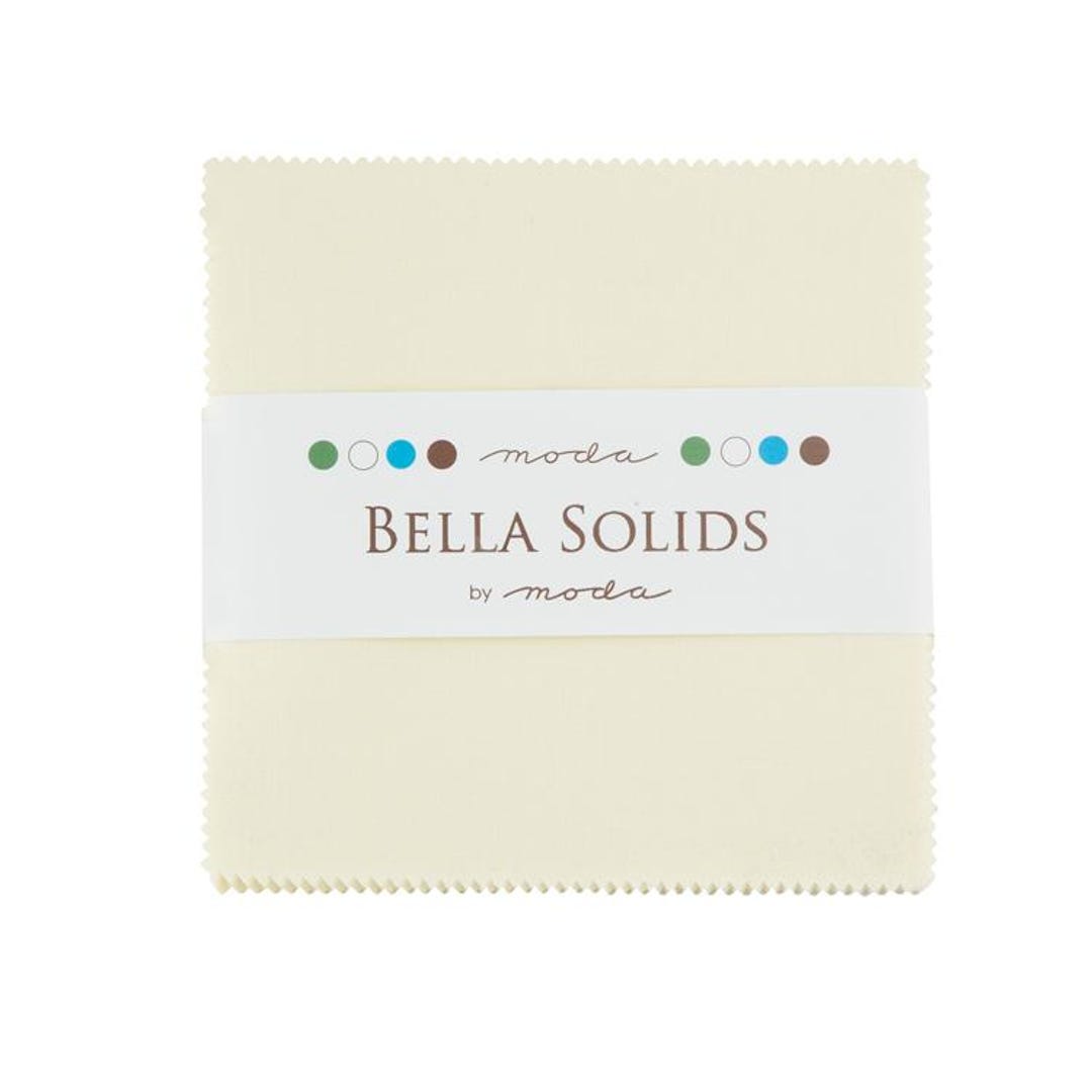 Bella Solids 5" Square Pack (charm Pack) in Snow by Moda (9900pp 11) - Etsy