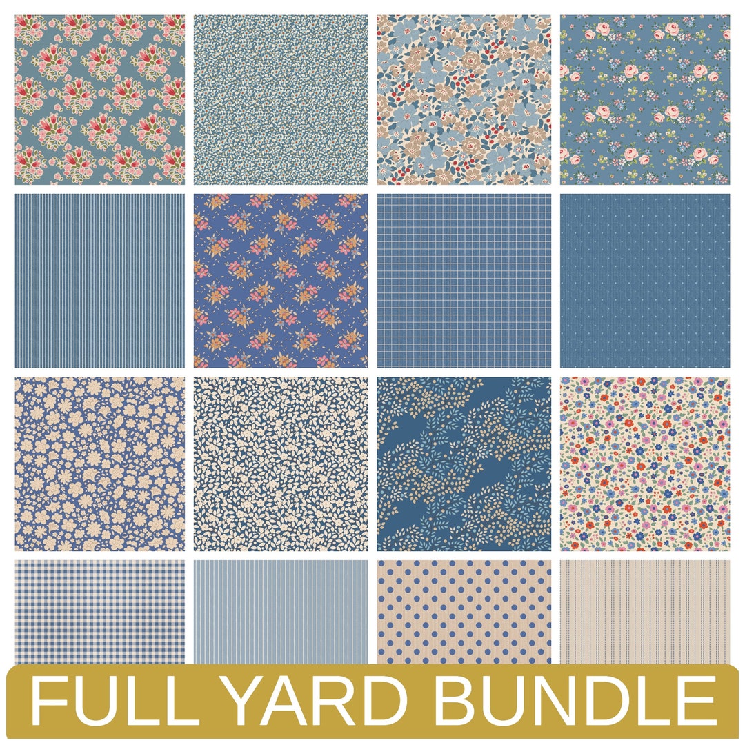 Creating Memories in Summer and Ocean Blues Full Yard Bundle by Tilda ...
