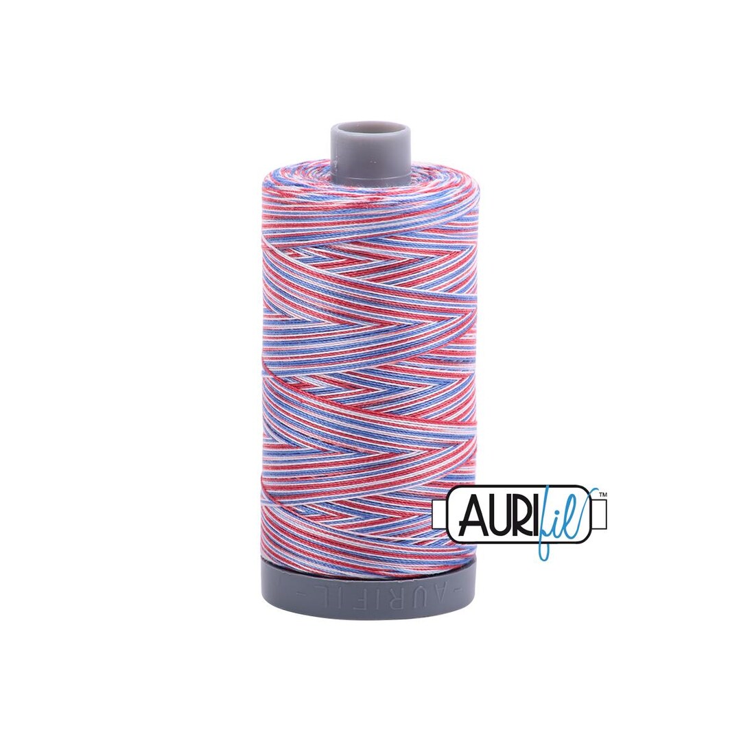 Liberty - Variegated (3852) | 28wt Large Spool (750M / 820Y) | Aurifil ...