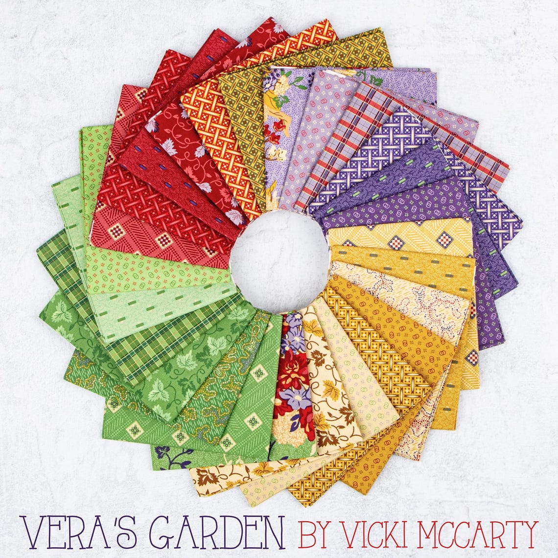 Vera's Garden Fat Quarter Bundle by Vicki Mccarty for Riley Blake (fq ...