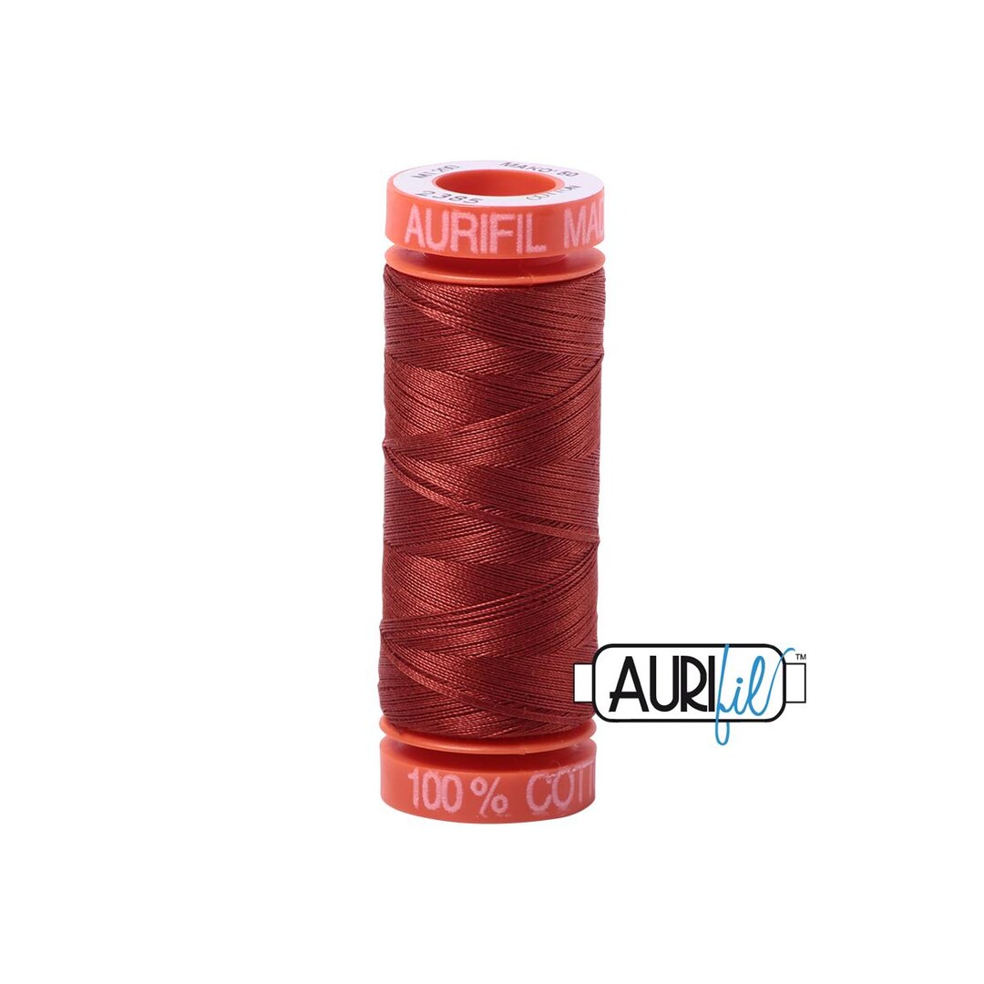 Terracotta (2385) | 50wt Small Spool (200M / 220Y) | Aurifil Thread ...