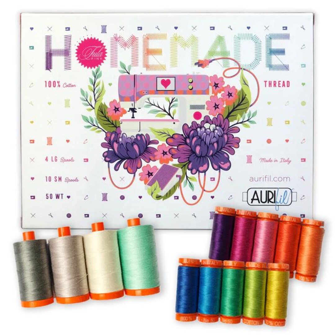 Tula Pink Homemade Thread Set | TPHMC | Aurifil Thread | Threadset - Etsy