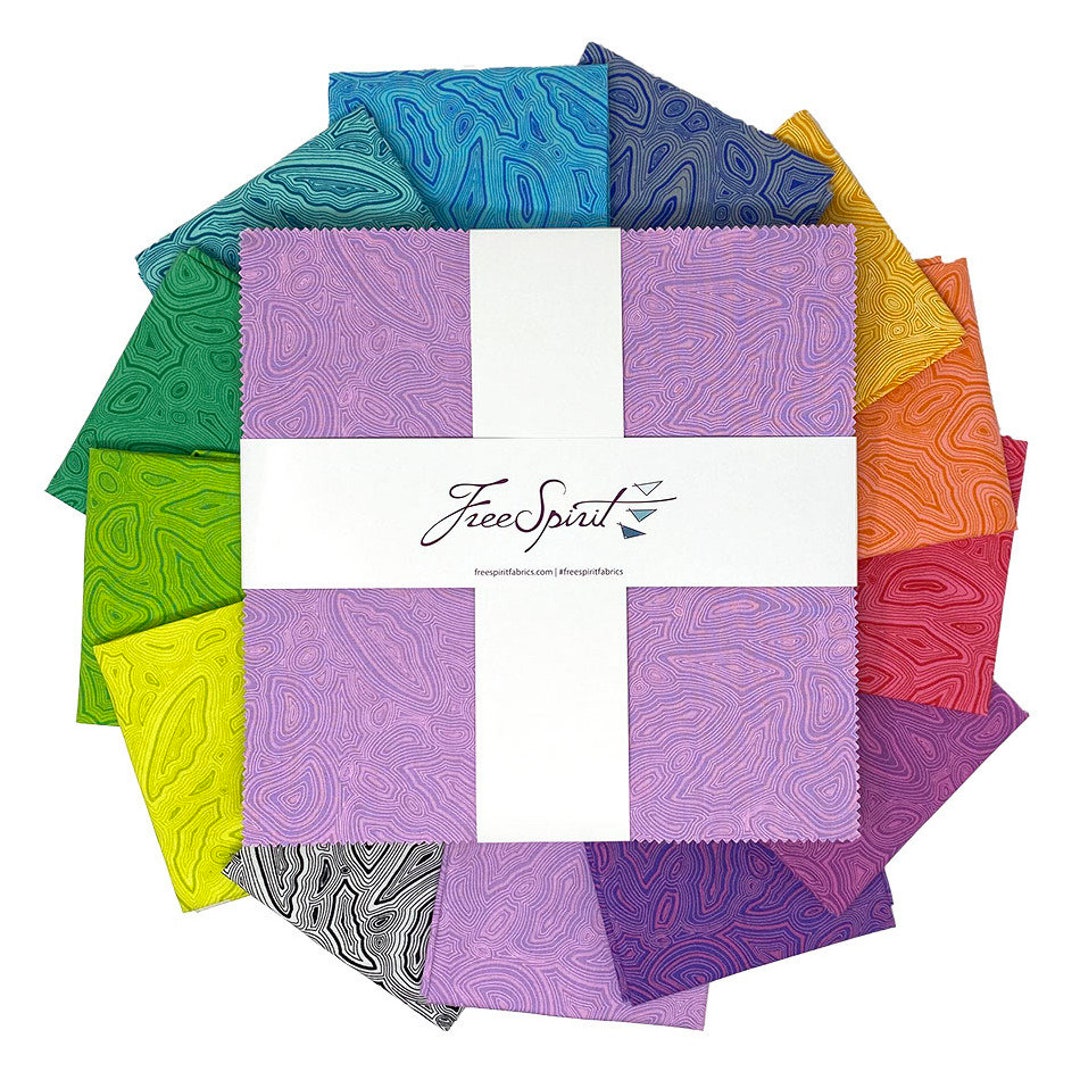 Mineral 10 Square Pack layer Cake / 10 Charm by Tula Pink for Free ...
