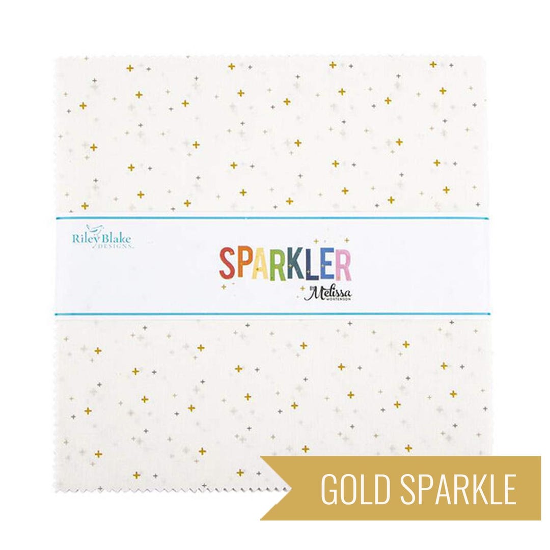 Sparkler 10" Square Pack (layer Cake / 10" Stacker) in White by Melissa ...