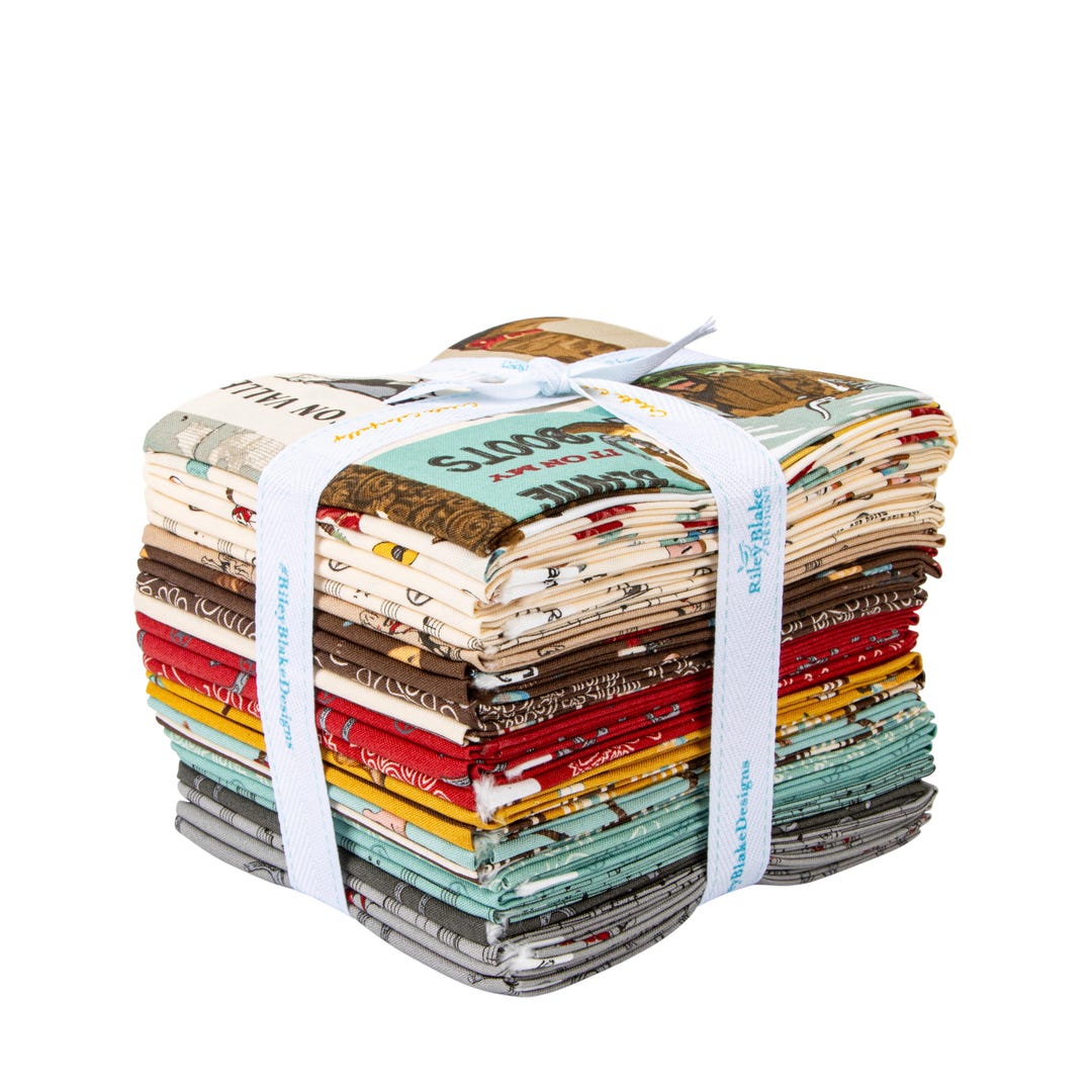 Cowboys Fat Quarter Bundle by Echo Park Paper Co. for Riley Blake (fq ...