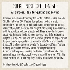 Oat Straw (9104-0260) | Silk-finish Cotton 50wt (500M / 547Y) | Mettler ...