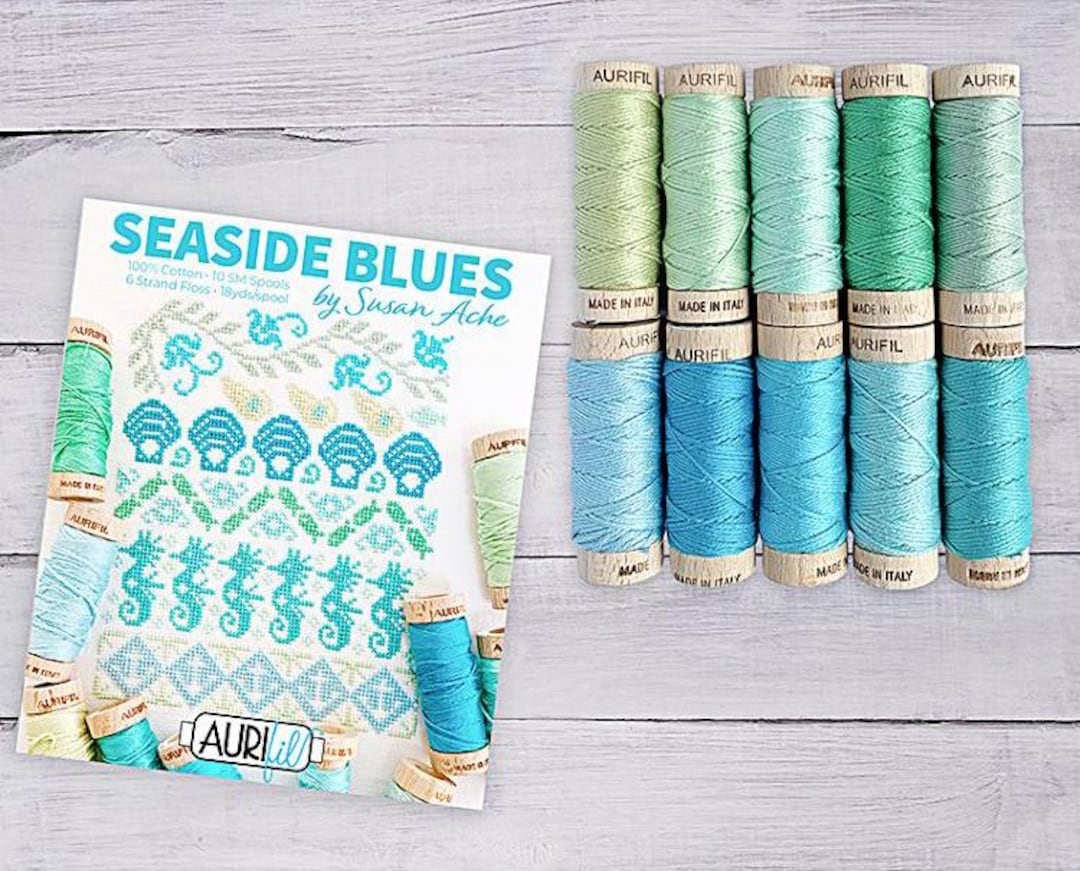 Seaside Blues Thread Set | SA30SB10 | Aurifil Thread | Threadset - Etsy