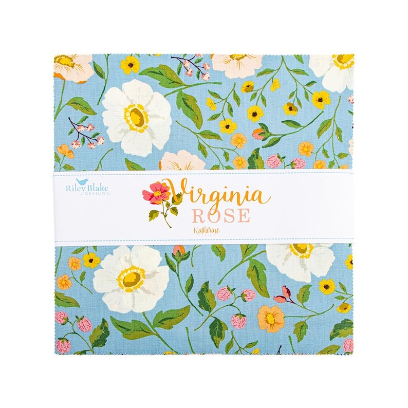 Virginia Rose 10" Square Pack (layer Cake / 10" Stacker) by Katherine ...