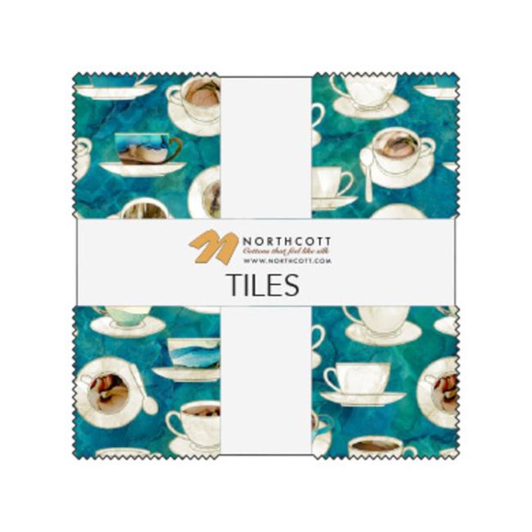 Barista 10" Square Pack (layer Cake) by Deborah Edwards and Melanie Samra for Northcott ...