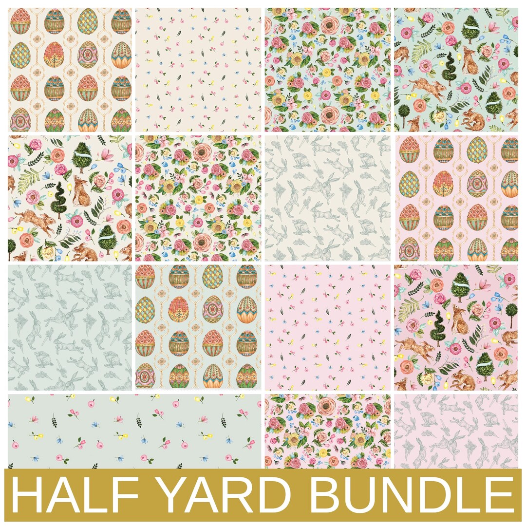 Sweet Spring Half Yard Bundle by Hester and Cook for Hawthorne Supply ...