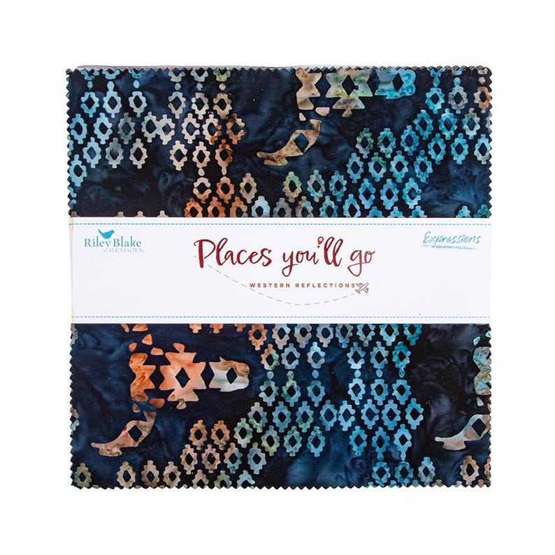 Expressions Batiks 10" Square Pack (layer Cake / 10" Stacker) in Places ...