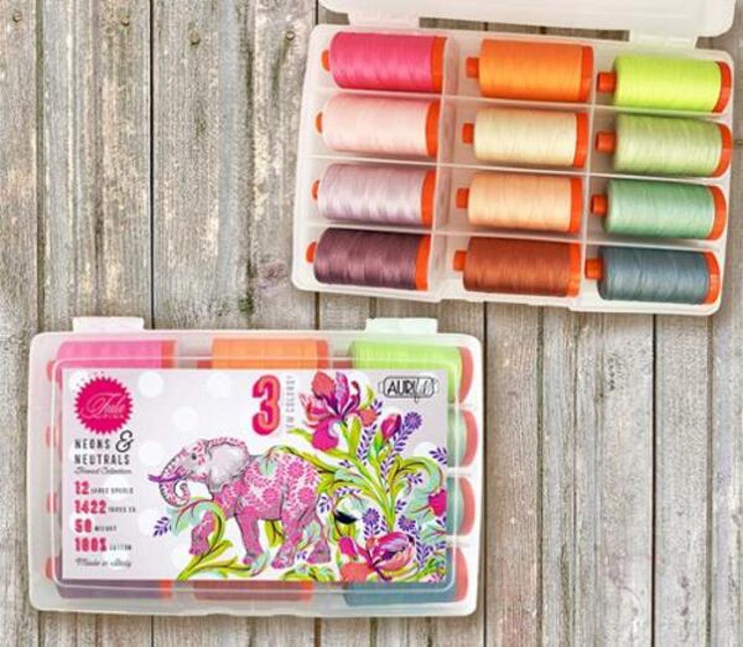 Tula Pink Neon's & Neutrals (large Spools) Thread Set | TP50EC12 ...