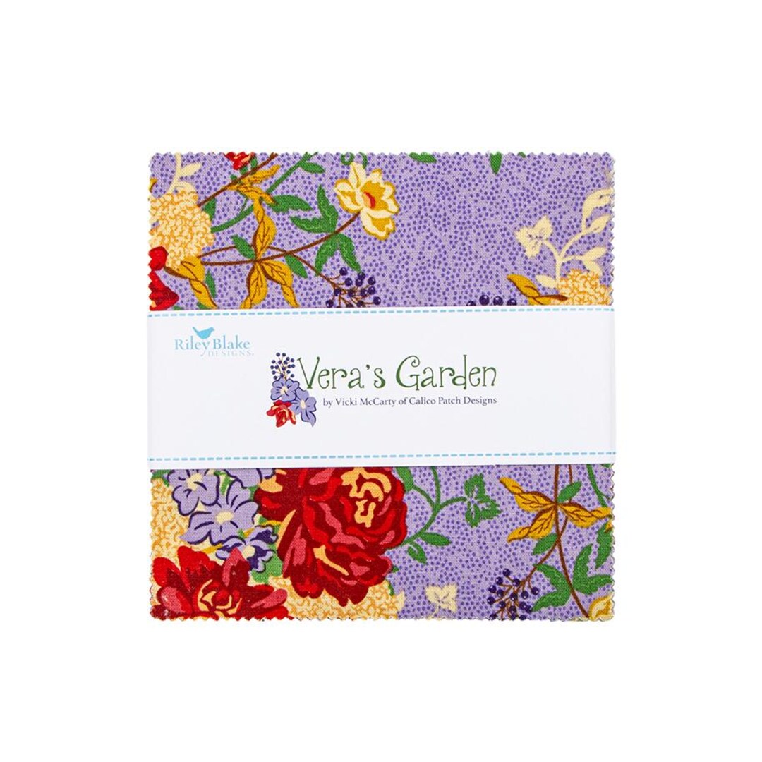 Vera's Garden 5" Square Pack (charm Pack / 5" Stacker) by Vicki Mccarty ...