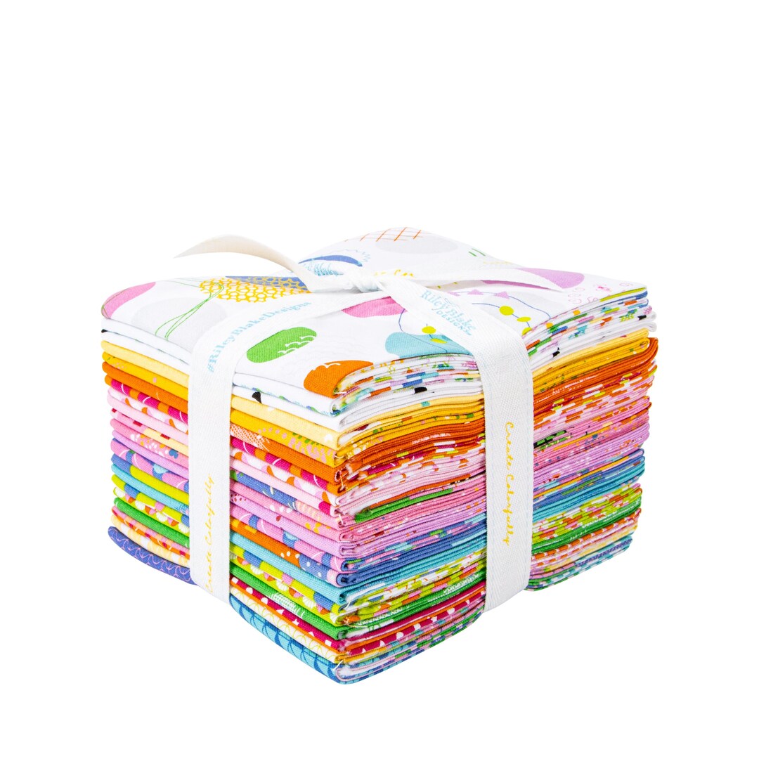 Celebrate Fat Quarter Bundle by Sue Daley for Riley Blake (fq-15330-21 ...