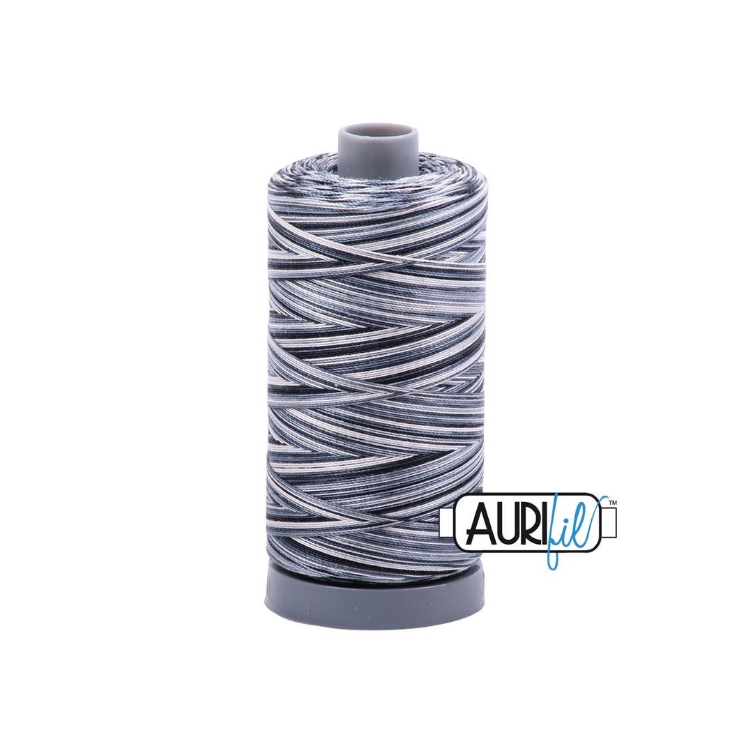 Graphite - Variegated (4665) | 28wt Large Spool (750M / 820Y) | Aurifil ...