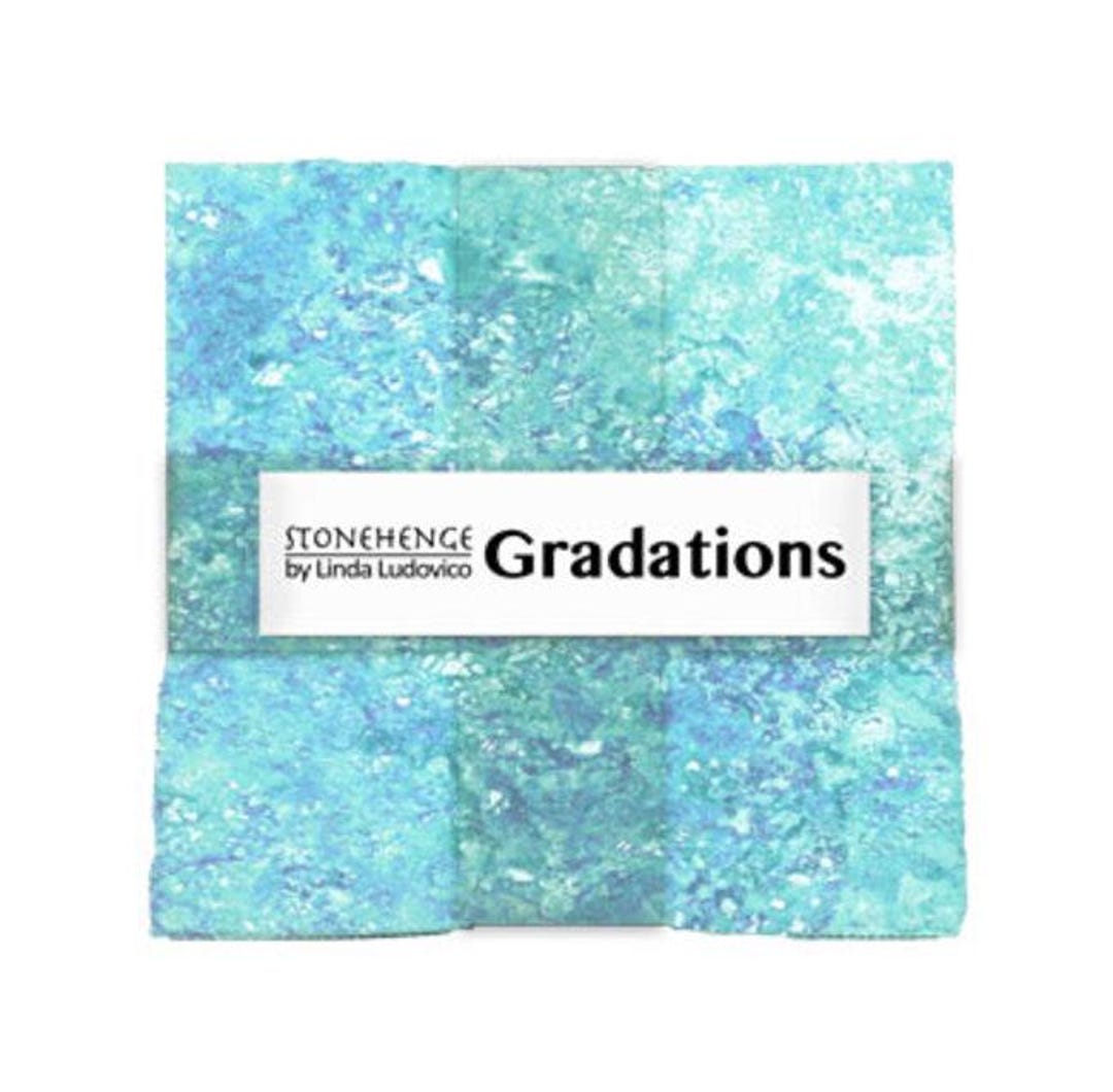 Stonehenge Gradations 10" Square Pack (layer Cake) in Midnight by Linda ...