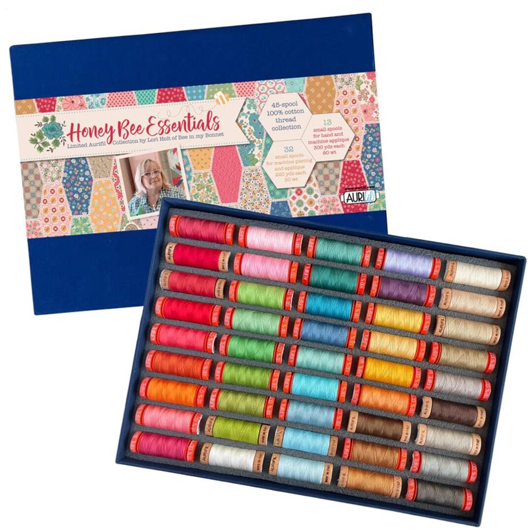 Honey Bee Essentials Thread Set | LH5080HBE45 | Aurifil Thread ...