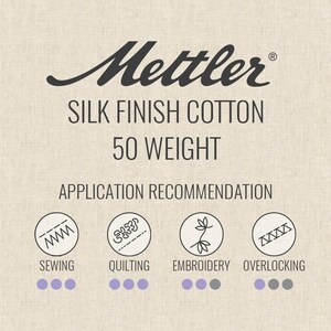 Oat Straw (9104-0260) | Silk-finish Cotton 50wt (500M / 547Y) | Mettler ...