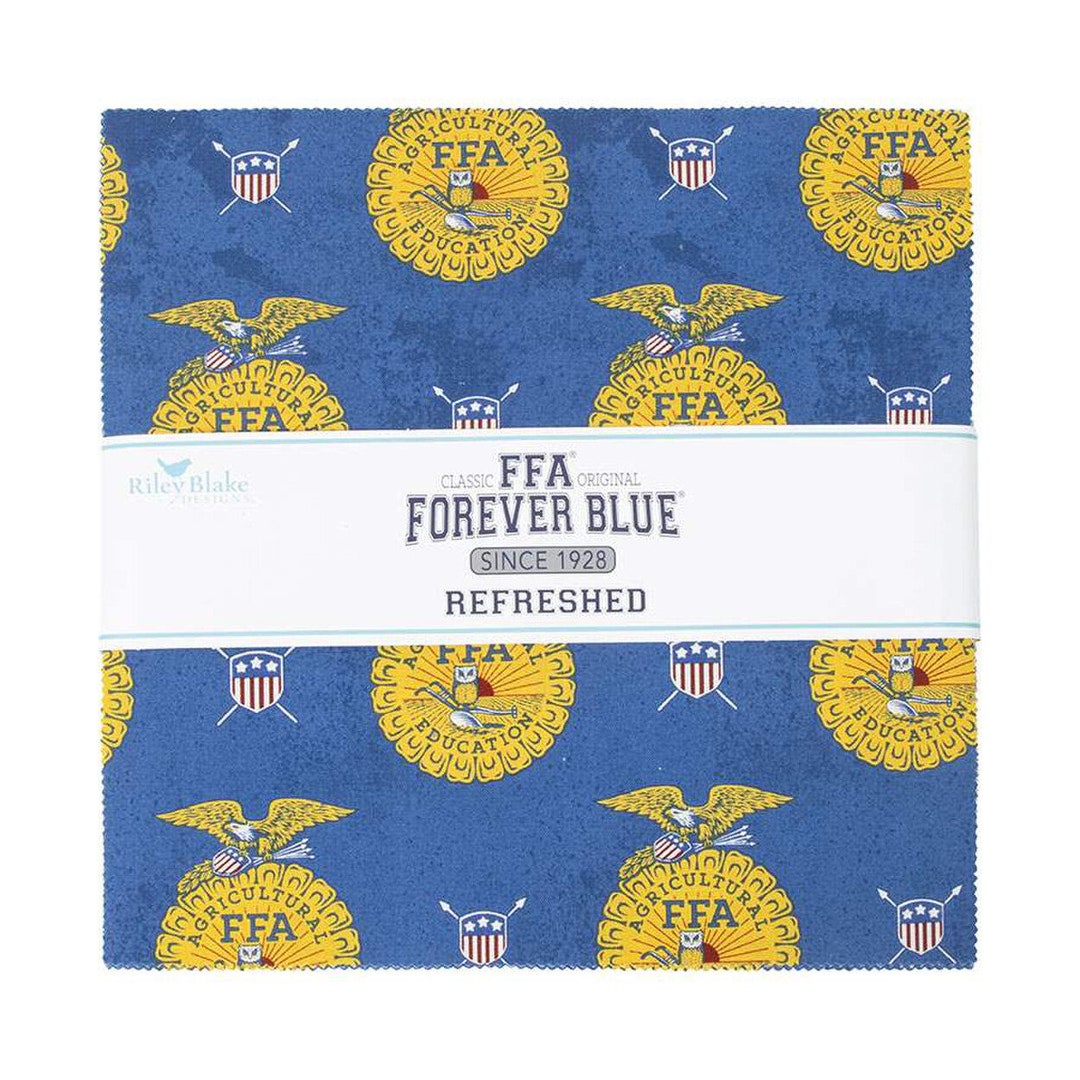 FFA Forever Blue Refreshed 10" Square Pack (layer Cake / 10" Stacker ...