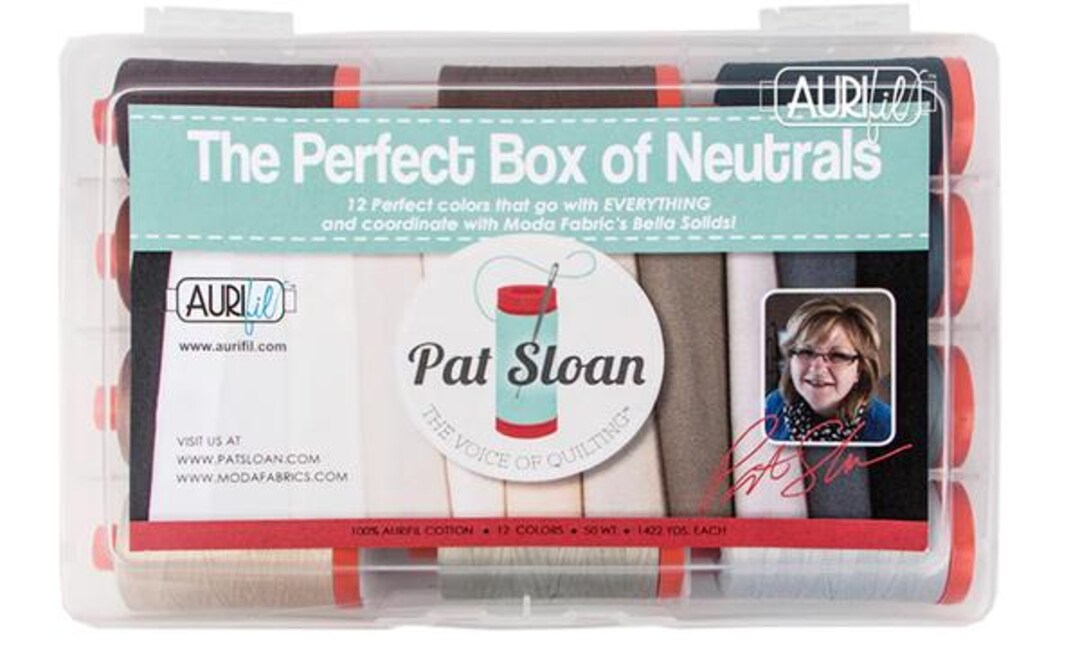 The Perfect Box of Neutrals Thread Set | PSNB5012 | Aurifil Thread ...