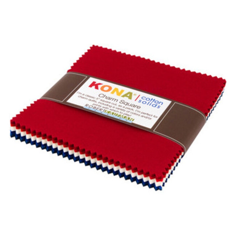 Kona Solid 5 Square Pack charm Pack / Charm Square in - Etsy