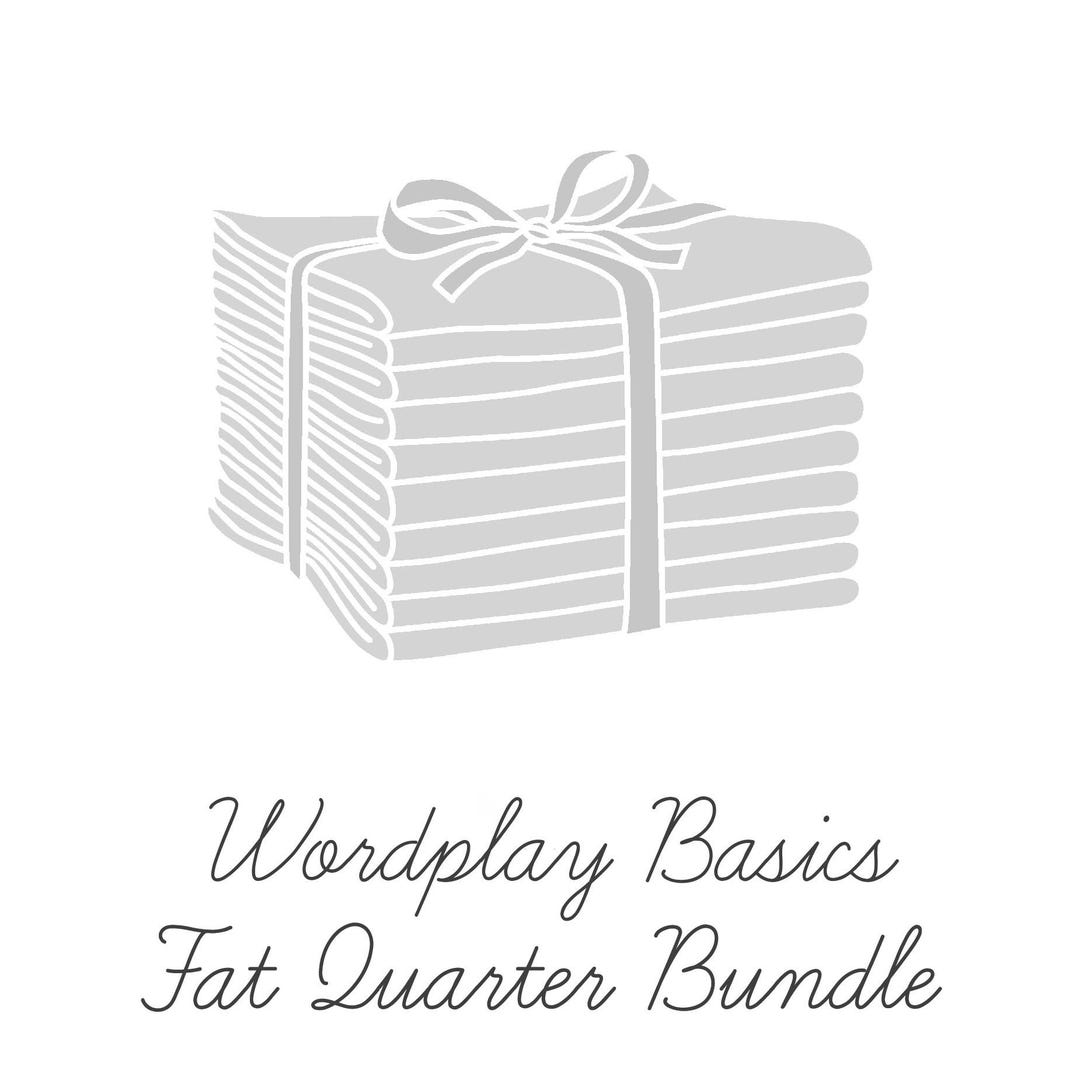 Wordplay Metallic Basics Fat Quarter Bundle by Cotton + Steel for ...