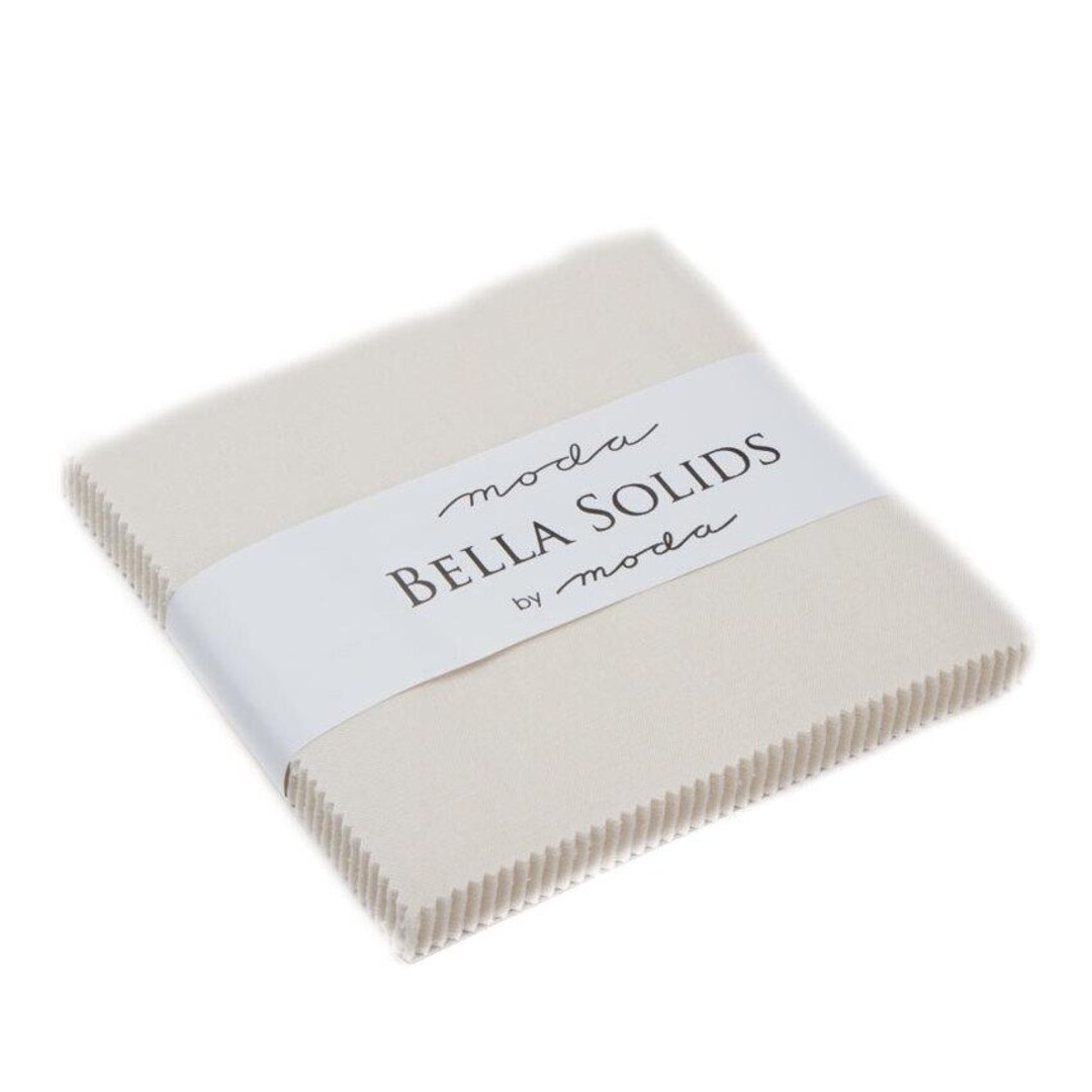Bella Solids 5" Square Pack (charm Pack) in Eggshell by Moda (9900pp 281) - Etsy