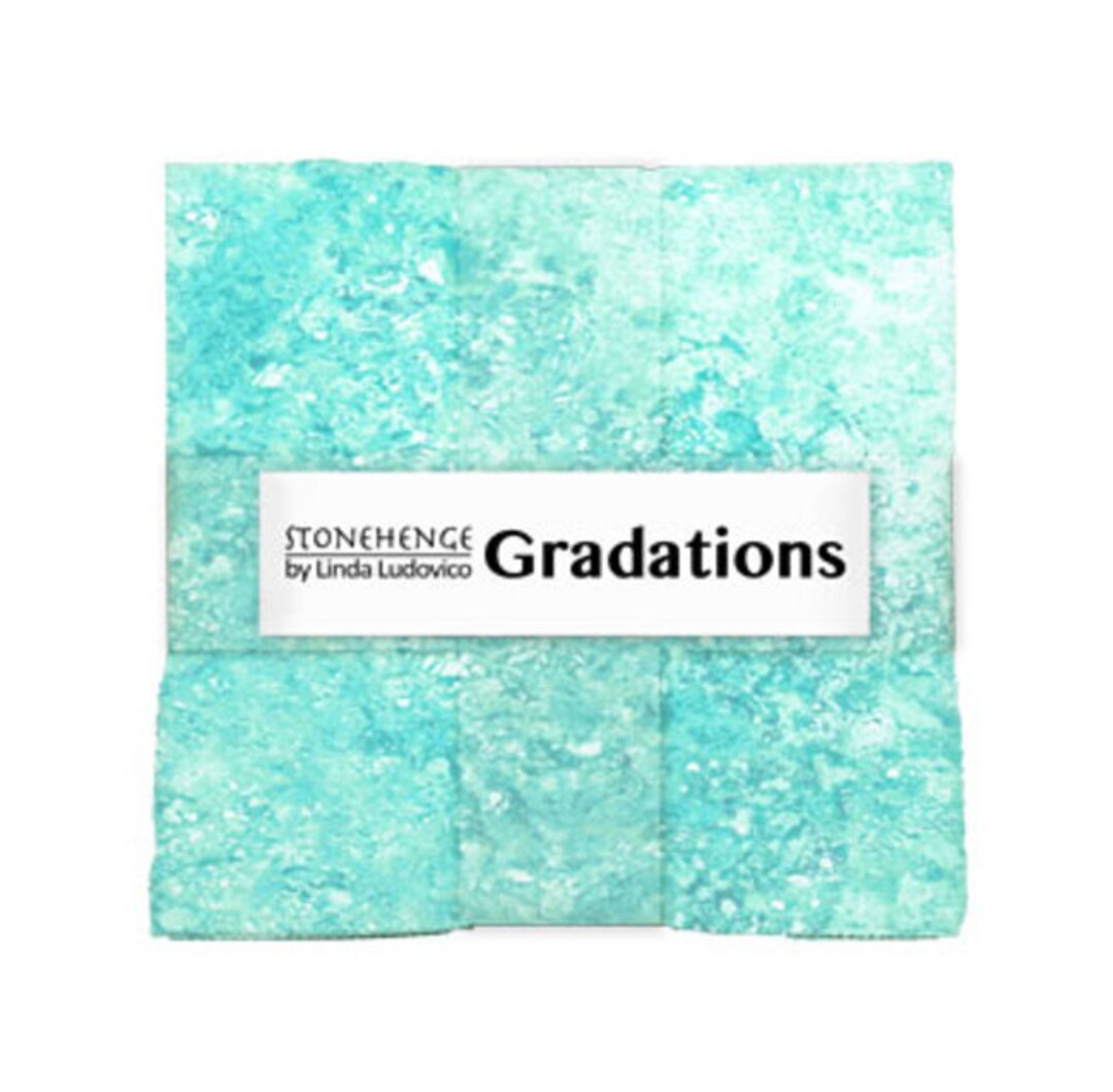 Stonehenge Gradations 10 Square Pack layer Cake in Peacock by Linda ...