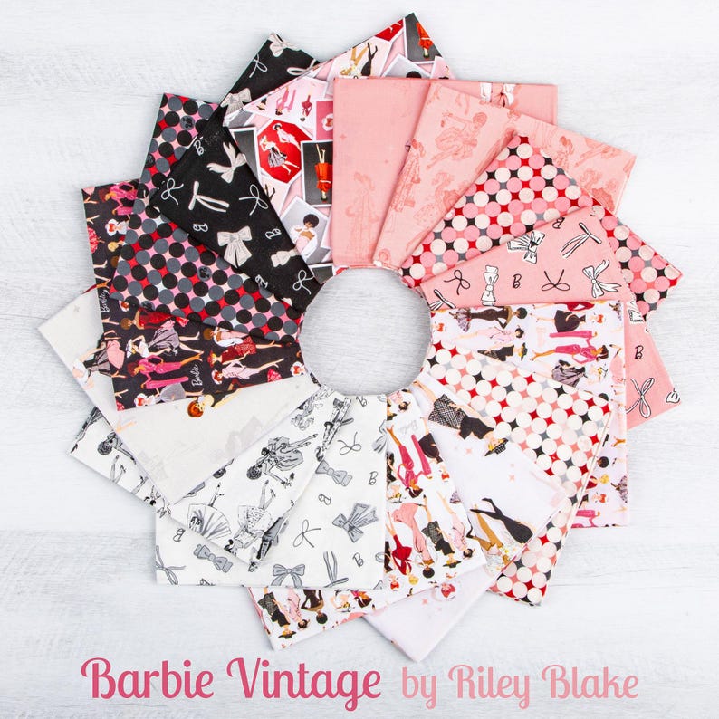 Barbie Vintage Half Yard Bundle by Riley Blake Designs for Hawthorne ...