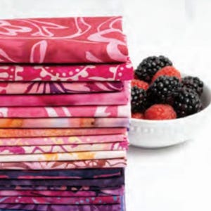 Berrylicious Batiks 10 Square Pack layer Cake by Moda 4368lc - Etsy