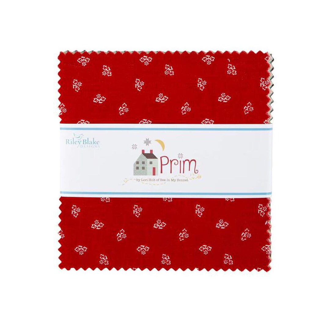 Prim 5" Square Pack (charm Pack / 5" Stacker) by Lori Holt for Riley ...