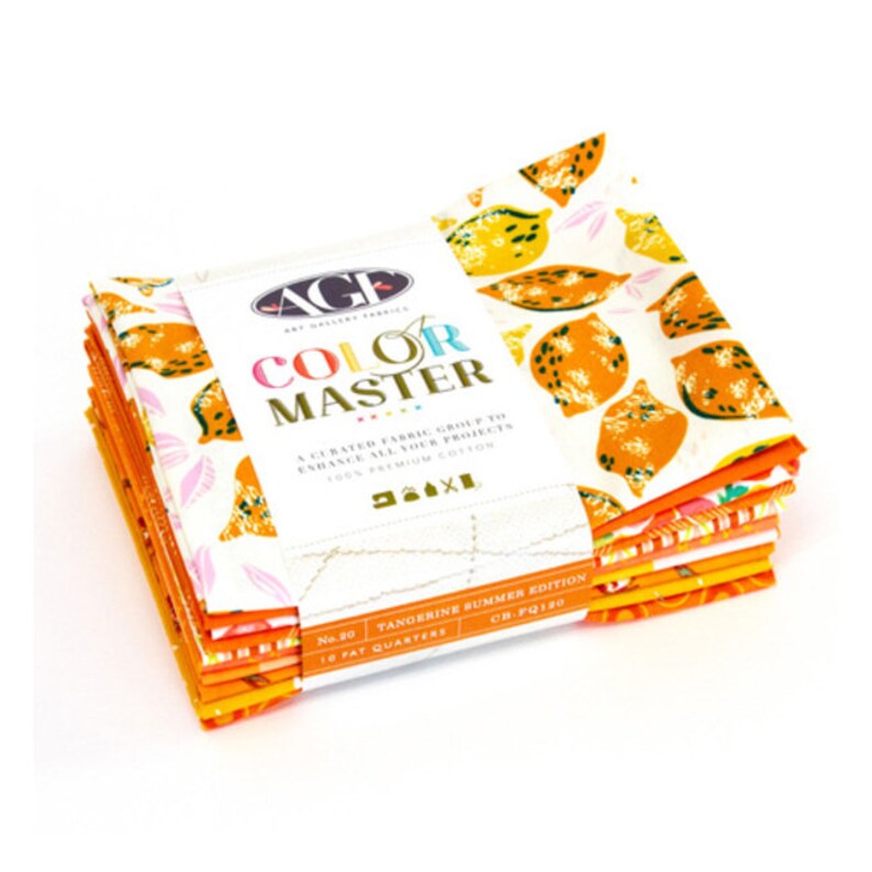 Tangerine Summer Color Master Fat Quarter Bundle by AGF Studio - Etsy