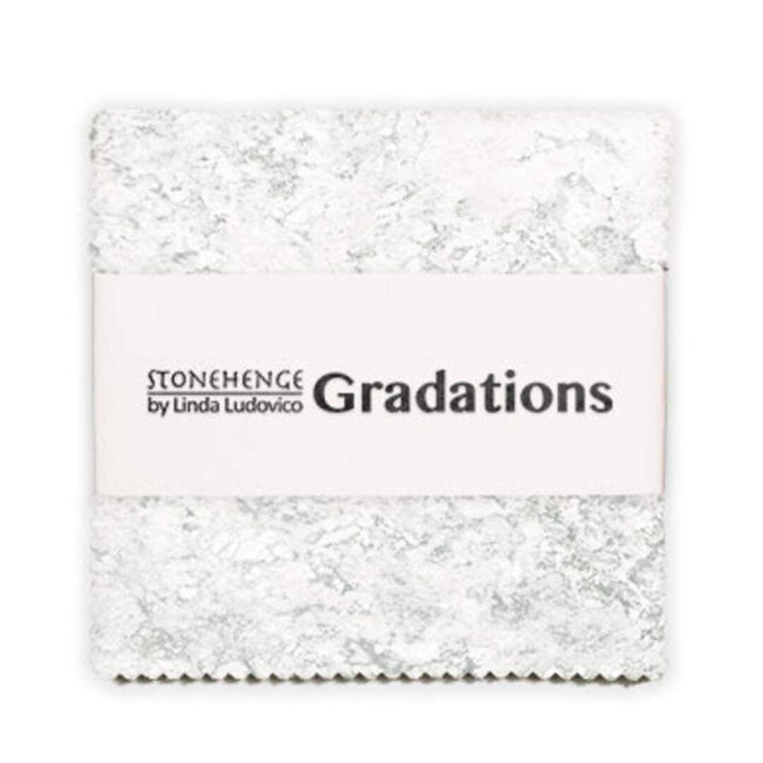 Stonehenge Gradations 5 Square Pack charm Pack in Graphite by Linda ...