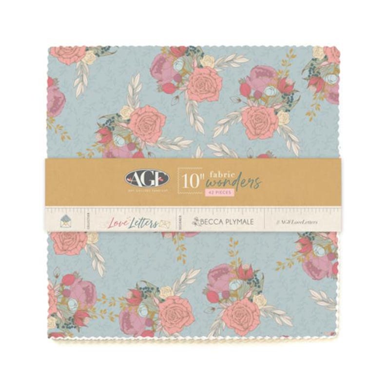 Love Letters 10" Square Pack (layer Cake) by Becca Plymale for Art Gallery (10wlol) - Etsy
