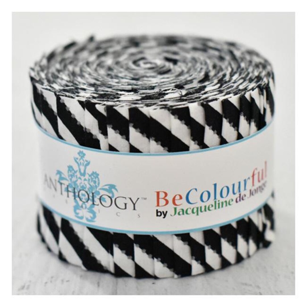 Be Colourful 2.5" Strip Roll (jelly Roll) in Night and Day by Jacqueline De Jonge for Anthology ...