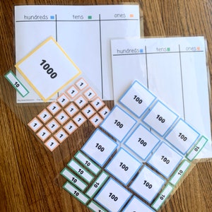 Place Value Mat Printable, Place Value Worksheet, Place Value Mat, 1st ...