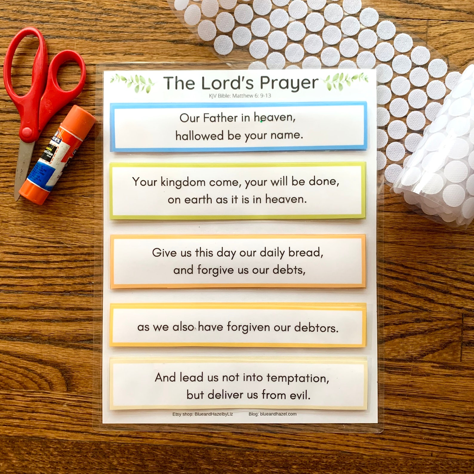 Lord's Prayer Printable, ESV and KJV Memory Work (digital Download) - Etsy