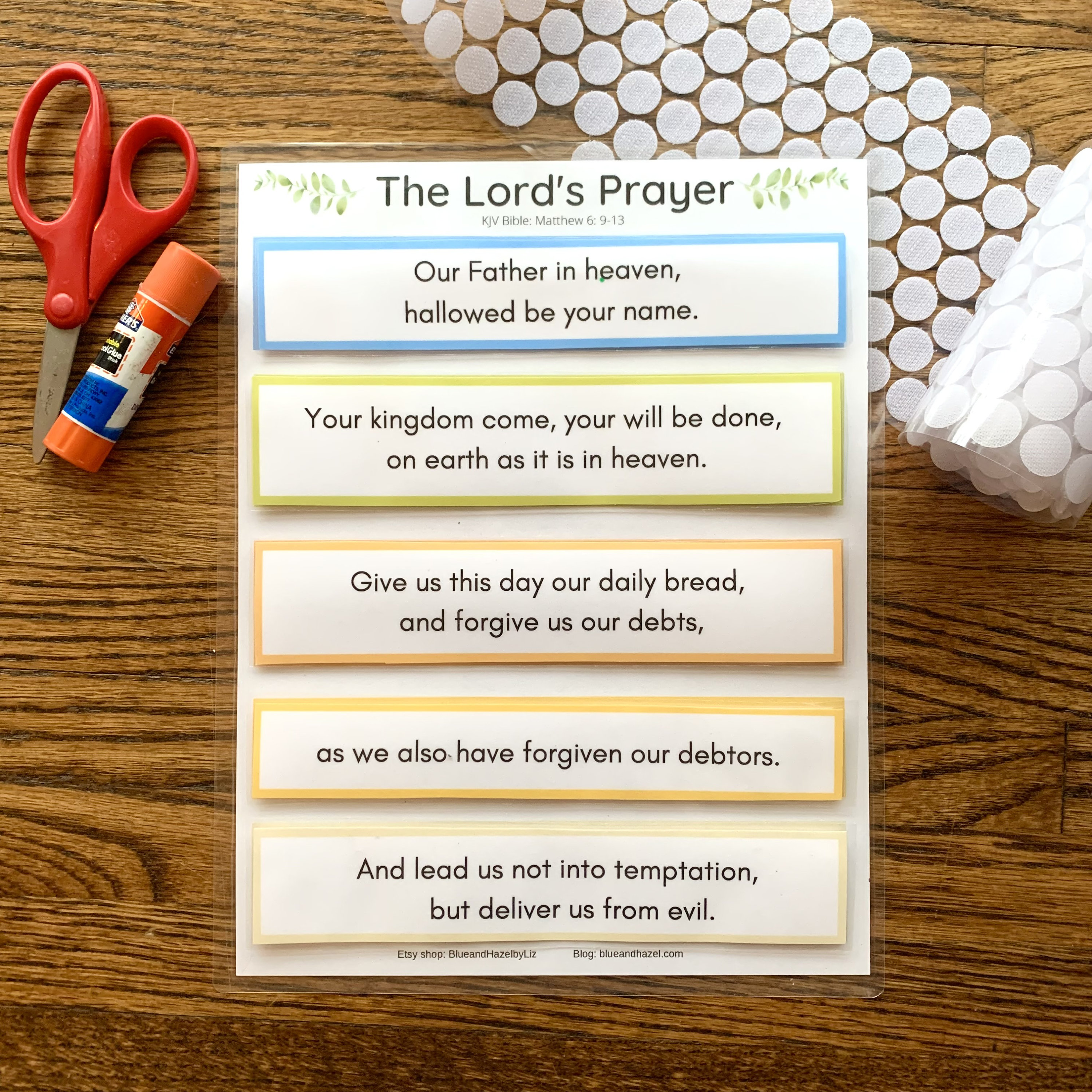 The Lord's Prayer the Lord's Prayer Memory Work - Etsy