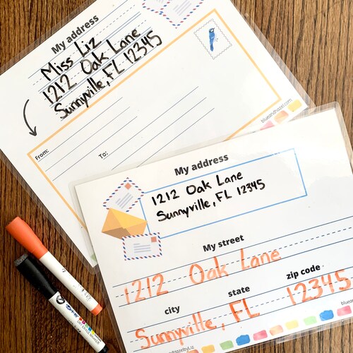 Address Writing Activity I Know My Address Kindergarten | Etsy