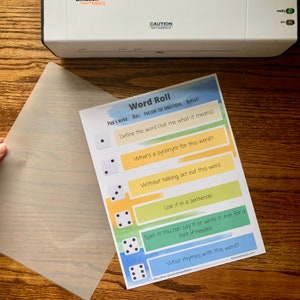 Language Arts Dice Game, Printable Grammar Game, Dice Spelling Game ...