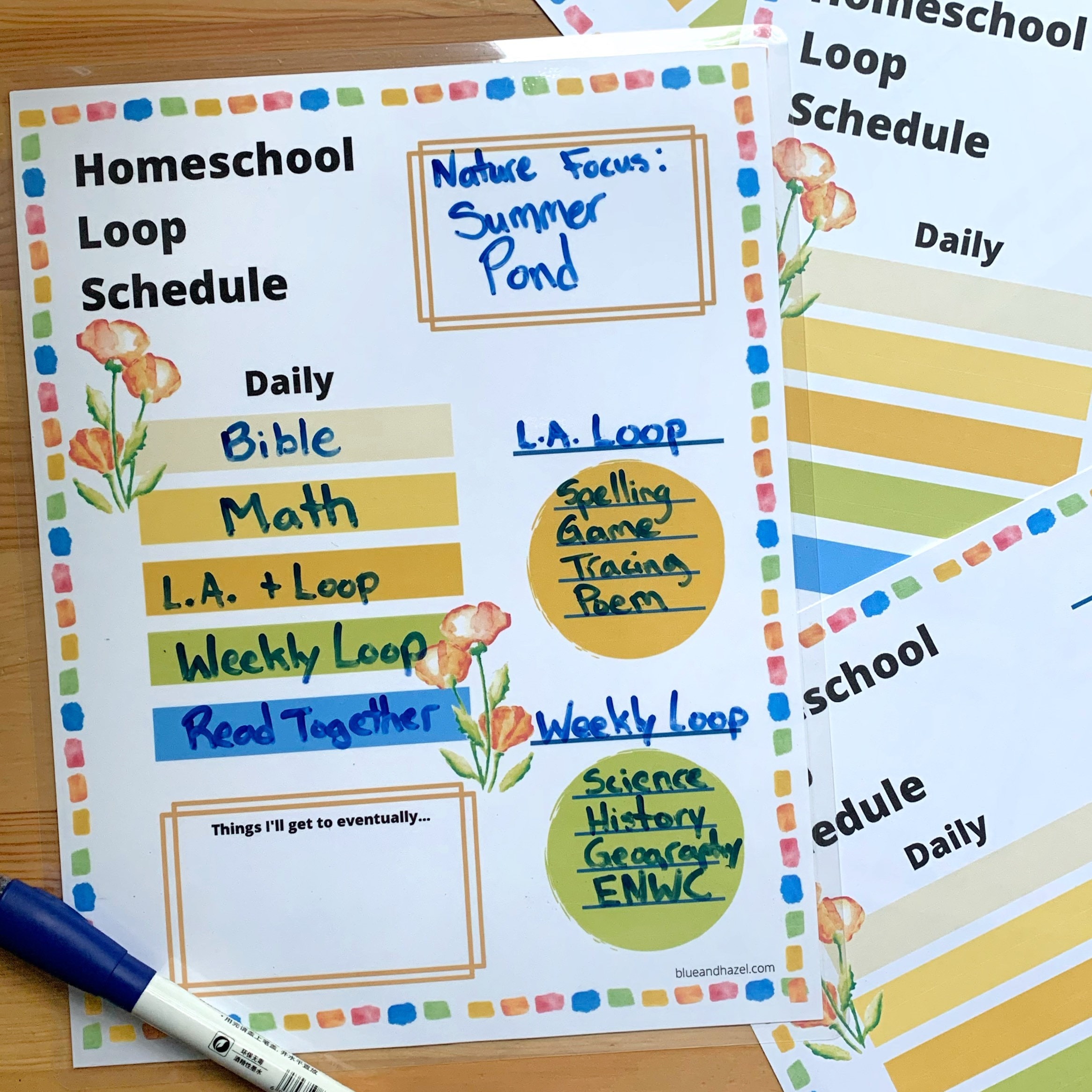 Homeschool Schedule Printable, Homeschool Daily Schedule, Homeschool ...