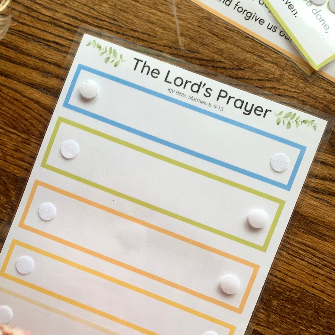 The Lord's Prayer, the Lord's Prayer Memory Work - Etsy