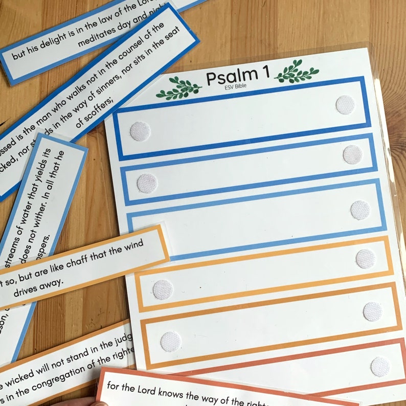 Psalm 1 Scripture Memorization Printable, Psalm 1 Bible Memory, Psalm 1 ...